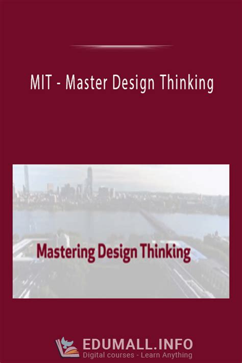 Master Design Thinking Mit