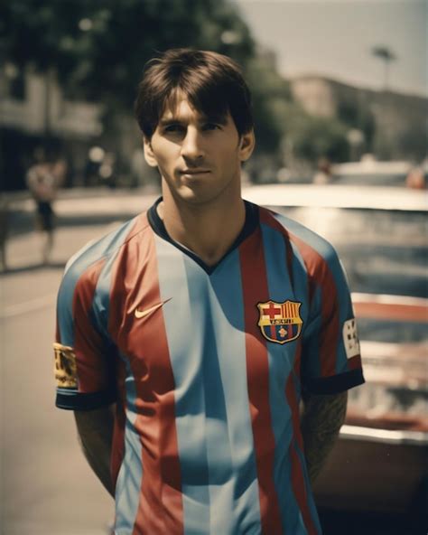 Premium Ai Image Lionel Messi Barcelona Old Picture