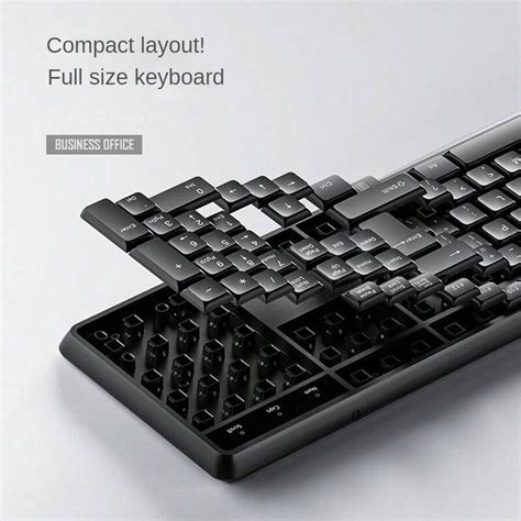 Mute Wireless Keyboard And Mouse Computer Laptop Girls Office Typing