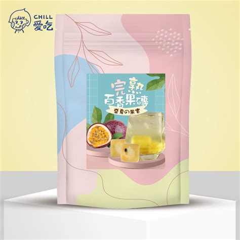 CHILL愛吃完熟百香果茶磚 10顆 袋 蝦皮購物