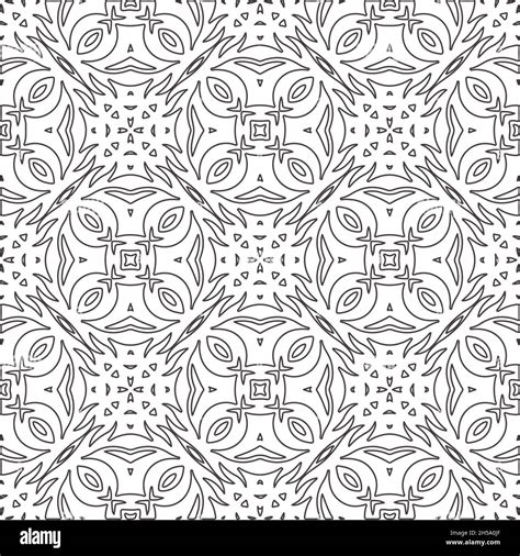 Vector Pattern With Symmetrical Elements Repeating Geometric Tiles From Striped Elements
