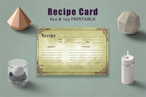 Free Printable Vintage Recipe Cards Free Recipe Card Template