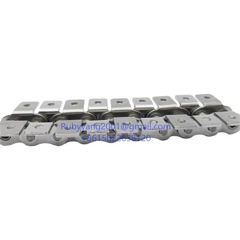China 10b 12b Industrial Transmission Roller Chain With Attachment