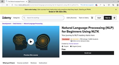 Top 10 Free Online Nlp Courses And Classes To Enroll The Fordham Ram