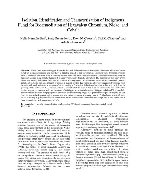 Pdf Isolation Identification And Characterization Of Indigenous