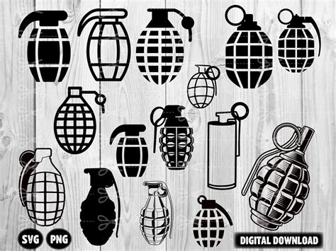 Grenade Grenade Svg Grenade Svg Bundle Svg Files Grenades