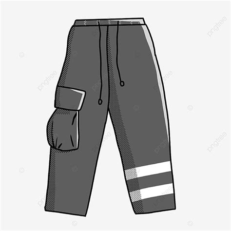 Gray Sweatpants Clipart