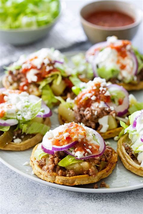 Sopes Mexican Ground Beef Mexican Food Recipes Authentic Mexican