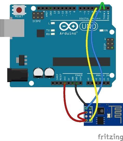Arduino And Wifi Module Fritzing Circuit Basic Electronic Circuits