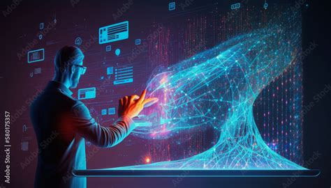 Data Science And Big Data Technology Data Scientists Are Using Virtual Screens To Query