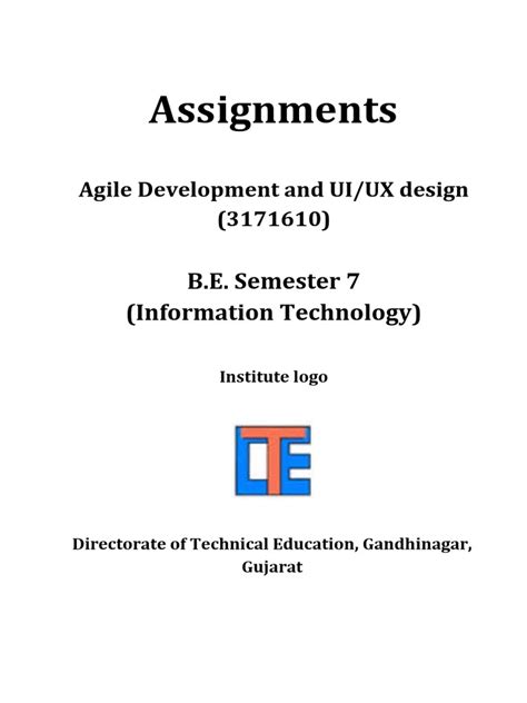 3171610 uiux agile assignment 1 pdf agile software development