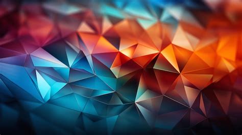 Premium Ai Image A Colorful Background With Triangles Generative Ai