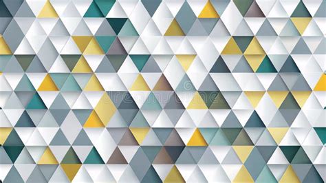 A Striking Abstract Geometric Pattern Of Interlocking White And Gray