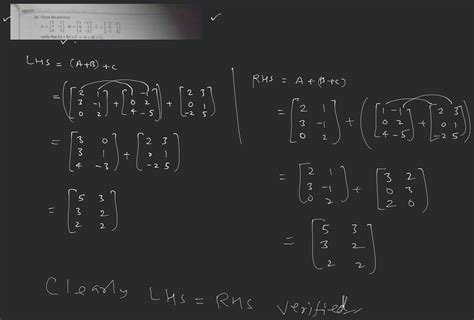 Matricesb Given The Matrices Begin Array L Aleft Begin Array
