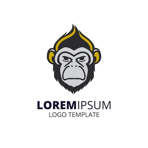 Premium Vector Monkey Logo Template Monkey Head Minimal Logo
