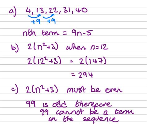nth term of an arithmetic sequence mr