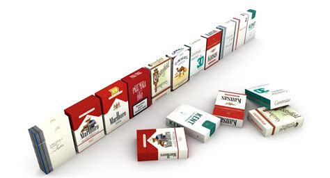 담배 팩 3d 모델 11 Fbx Max C4d Free3d