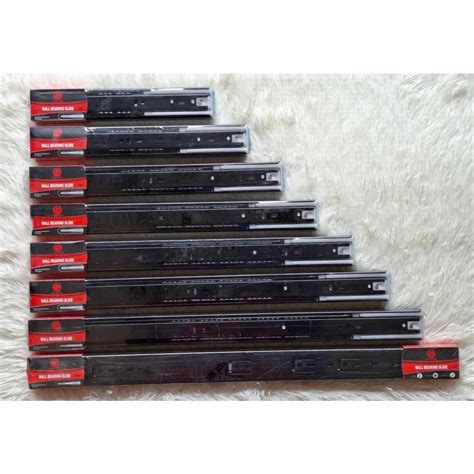 Soft Close Hydraulic Drawer Full Extension 3 Fold Drawer Slide Guide Rail 1set 2pcs Shopee