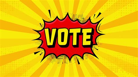 Cartoon Banner Vote Sign Design Template Giveaway Banner Game Sign