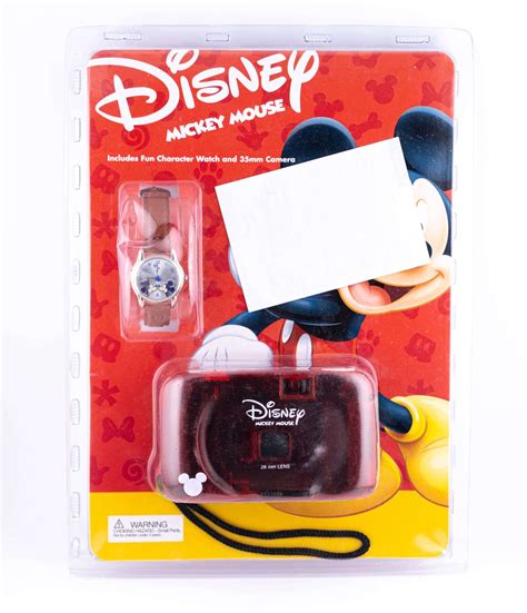 Disney Mickey Mouse 35mm Film Camera W Fun Character Watch Photodom Shop