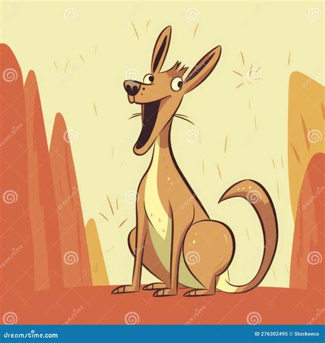 Lauren Fausts Illustrated Lion Shouts Cutely Royalty Free Illustration
