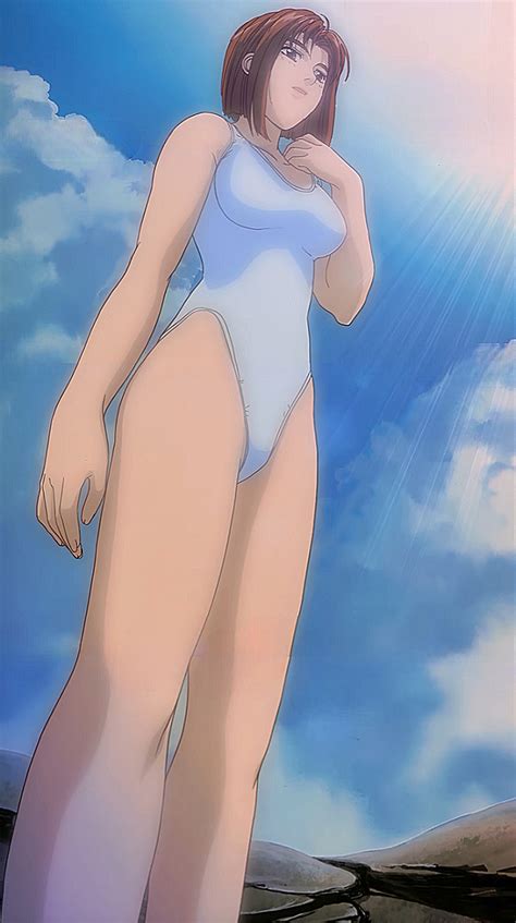 Rule 34 Anime Screenshot Beach Bikini Blue Bikini Blue Sky Bob Cut
