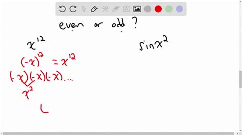 SOLVED Is X An Even Or Odd Function Is Sinx An Even Or Odd Function