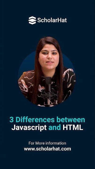 3 Differences Between Javascript And Html Youtube