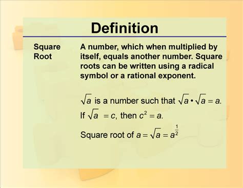 Square Root Definition