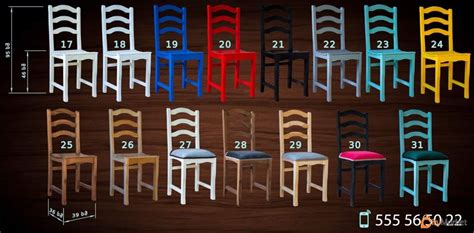 ხის ფერადი სკამები Citymarket Ge