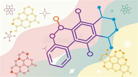 Molecular Structure Design Science Molecule Chemical Bond Atom Diagram Chemistry Vector