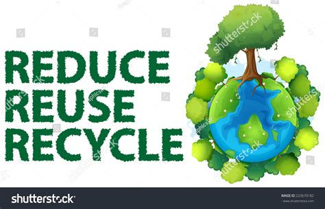 Reduce Reuse Recycle Cartoon