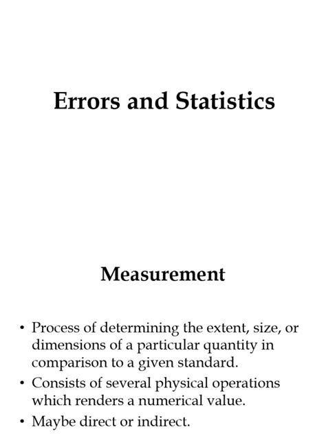 lecture 3 errors and statistics and probable errors pdf