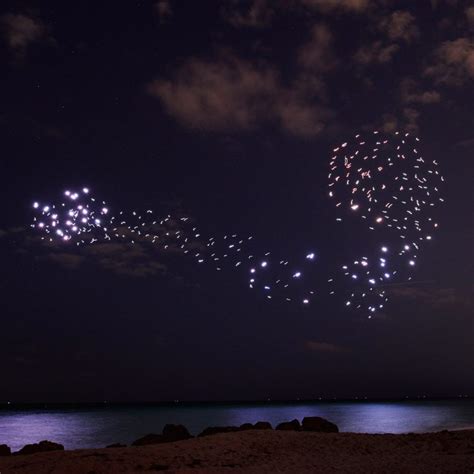 Swarm Of Drones Perform At The Opening Of The Great Exhibition Of The North