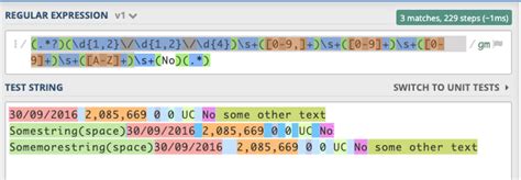 vba regex for identifying a date followed by a special pattern stack overflow