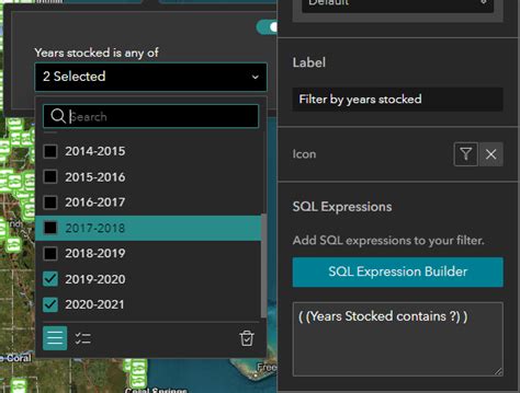 How To Set And Condition In Filter Widget When Sel Esri Community