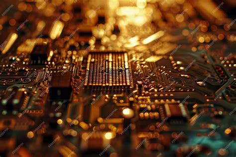 A Complex Intricate Circuit Board Ai Generated Premium Ai Generated Image