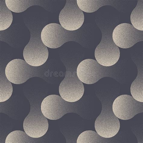 metaball structure unique seamless pattern vector dotwork abstract