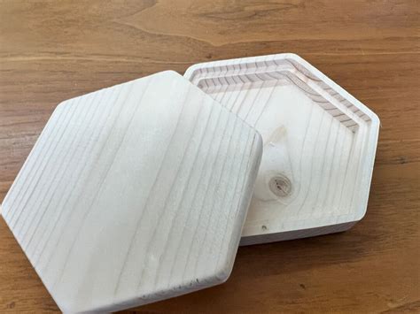 Hexagon CNC Box File CNC Files Only No Physical Product Will Ship Etsy