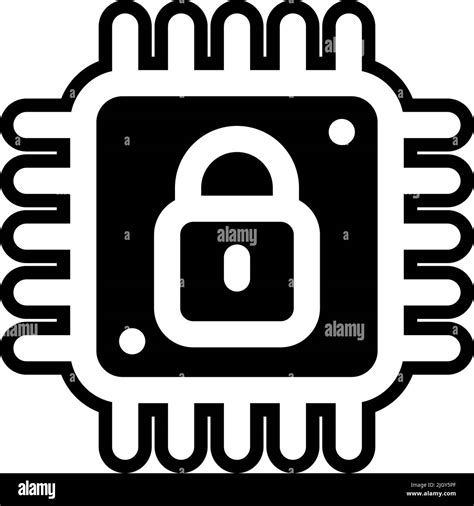 Protection And Security Processor Icon Stock Vector Image And Art Alamy