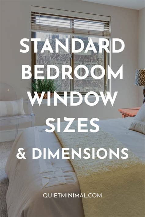 Standard Bedroom Window Sizes Dimensions A Simple Guide Quiet Minimal Interior Design