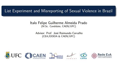 “list Experiment And Misreporting Of Sexual Violence In Brazil