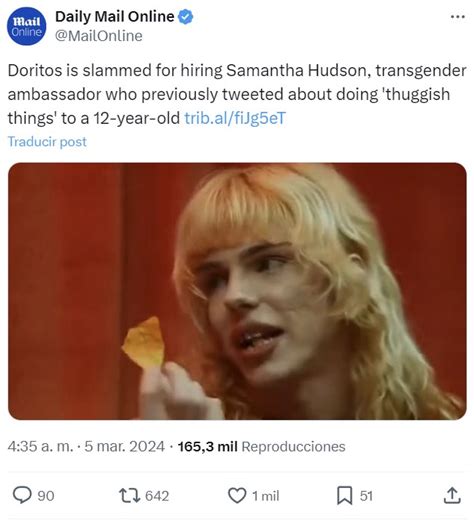 El Fichaje De Samantha Hudson Por Doritos Da El Salto A La Prensa Internacional