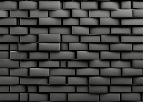 Black Gradient 3d Bricks Background Bricks 3d Gradient Background