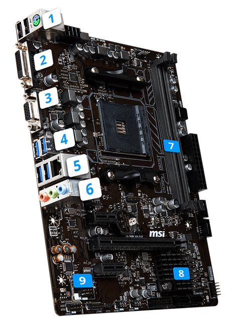 Msi A320m Pro E Am4 Amd Promontory A320 Ddr4 Usb3 2 Sata3 Tonix Computer