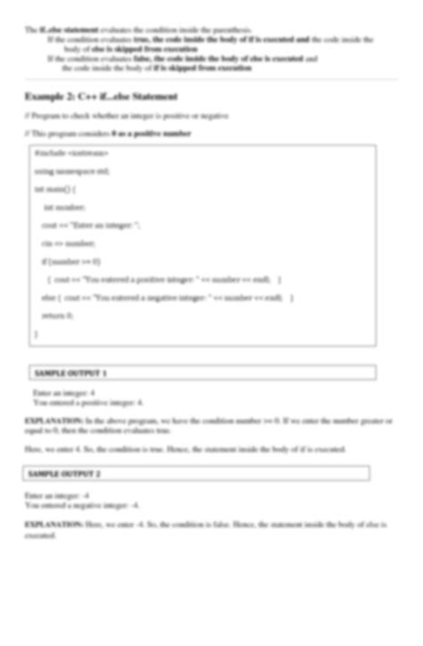 Solution C Program Flow Of Control Nested If Else Statement Notes