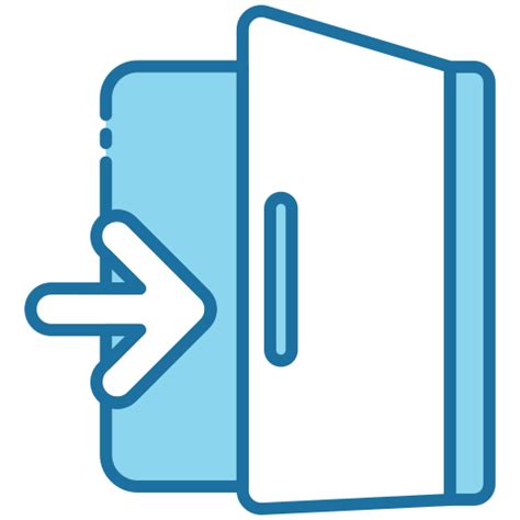 Exit Generic Blue Icon