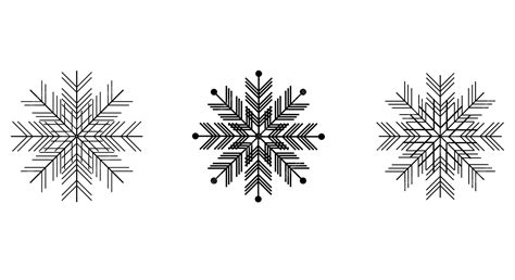 Premium Vector Set Black Of Vector Snowflakes Icon On A White Background