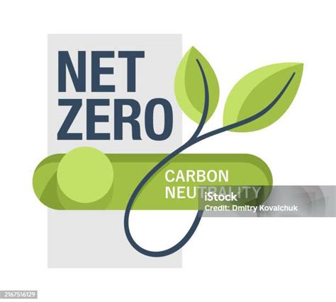 Net Zero Lambang Netralitas Karbon Switcher Dan Daun Ilustrasi Stok Unduh Gambar Sekarang Istock