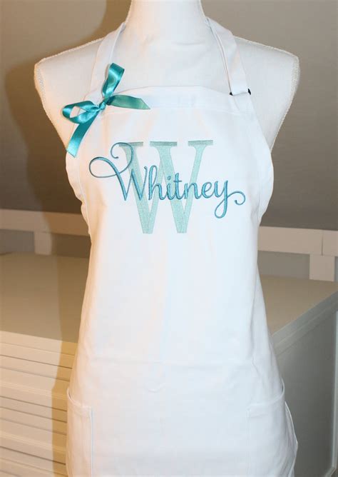 Monogrammed Apron With Letter And Name Perfect T Personalized Apron